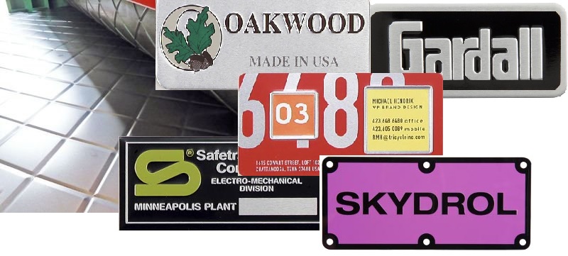 Creating Custom Products Using Embossed Metal Plates - name plates
